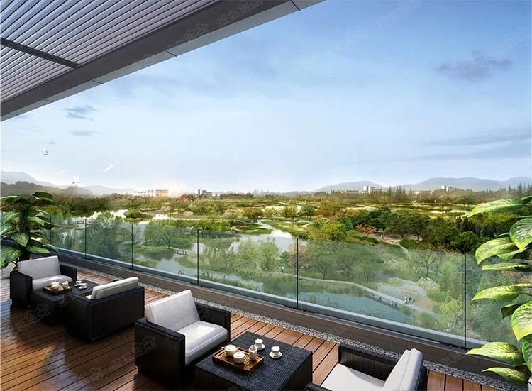 New Terrace Stainless Steel Frameless Glass Balcony Railing System ...